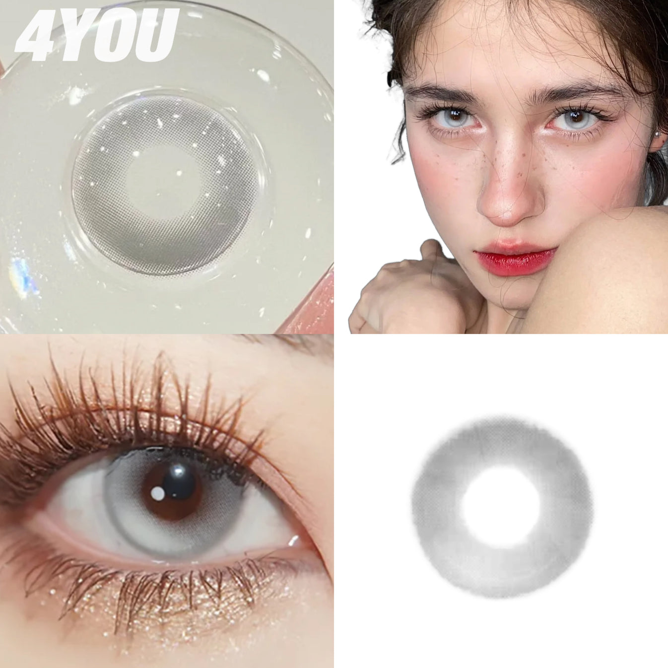 4YOU Contact Lens | Glow Gray 14.2mm